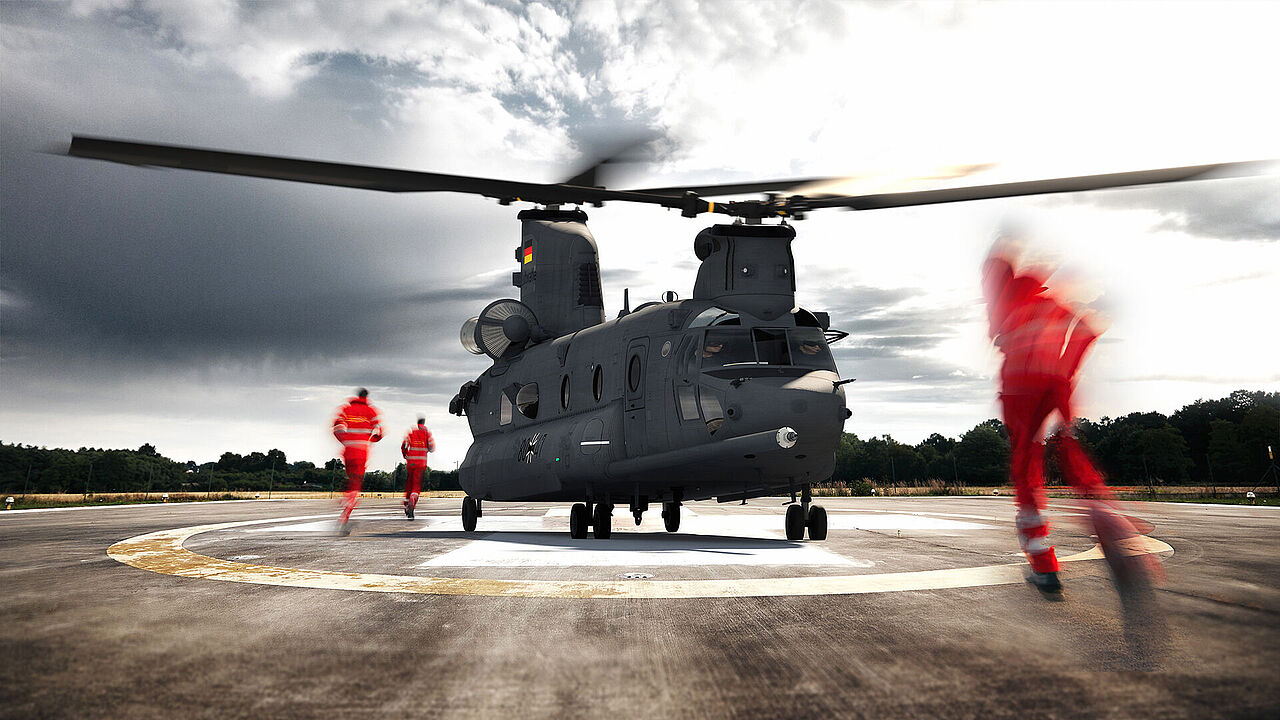 Der CH-47 Chinook wird der neue schwere Transporthubschrauber der Luftwaffe. Dafür wird der ...