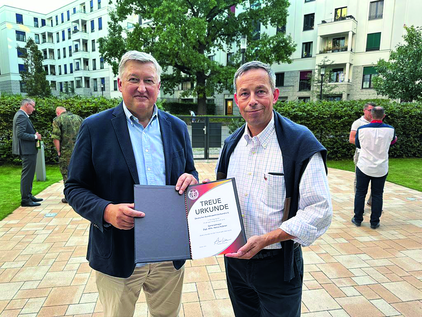 Treues Mitglied: Während des gemeinsamen Abendessens in der DBwV ...