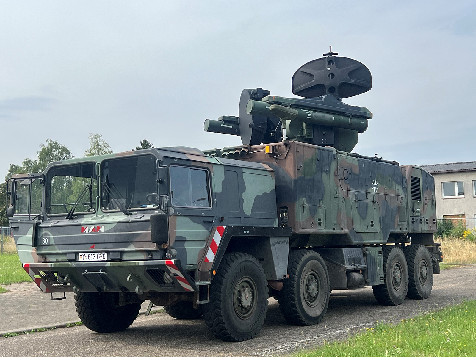 Auch das ehemalige "Roland"-Flugabwehrsystem der Bundeswehr wurde bei POLYGONE integriert. Foto ...