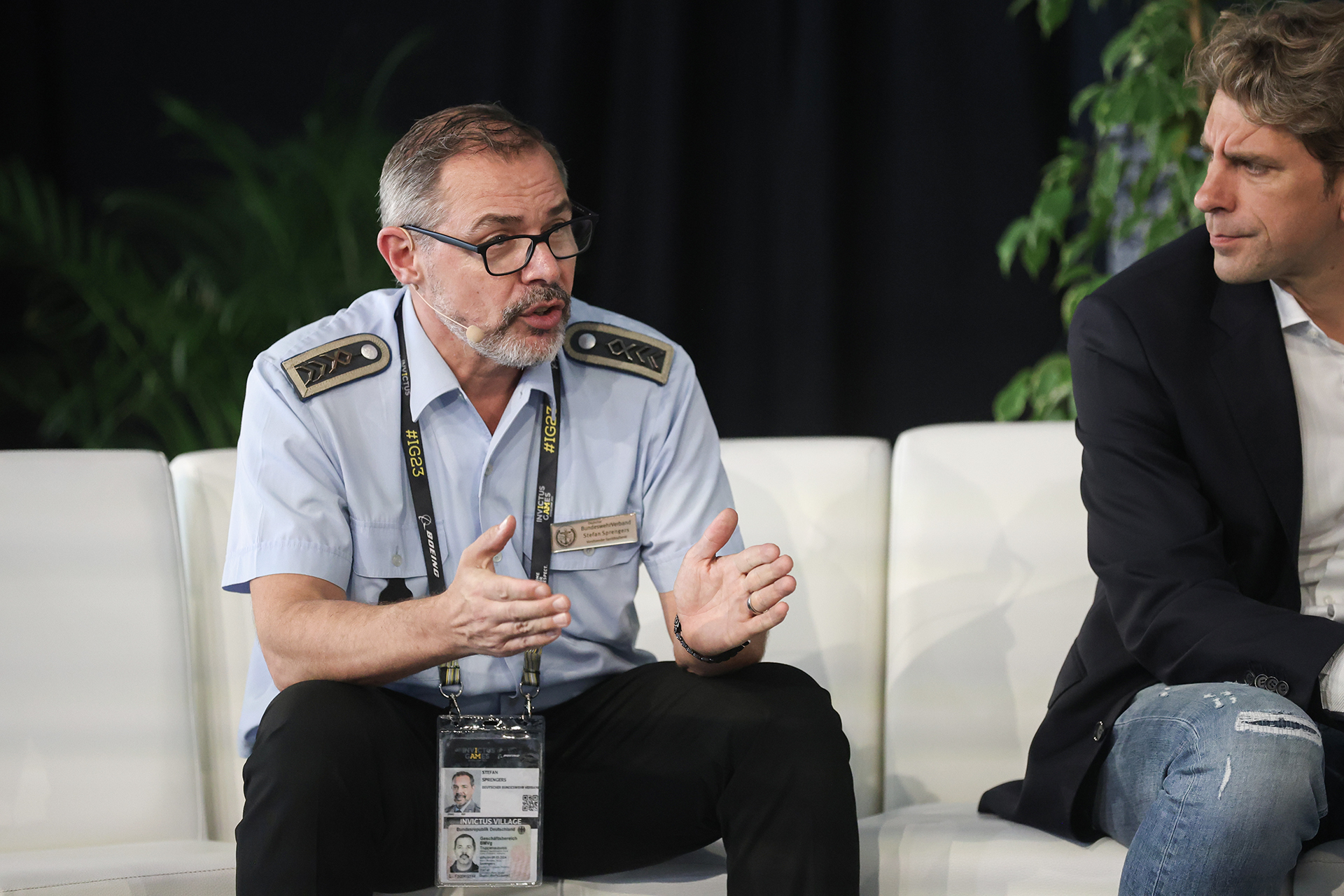 Oberstabsfeldwebel Stefan Sprengers, Vorsitzender Sanitätsdienst im ...